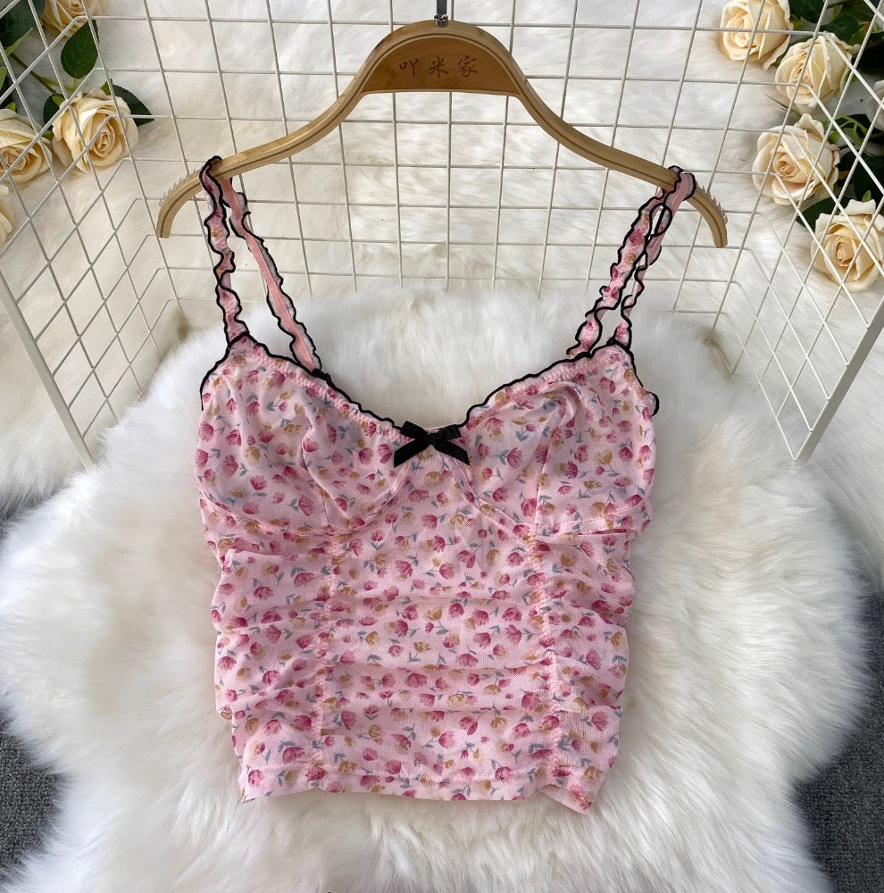 Sexy Floral Camisole & Shorts 2Pcs– irococo