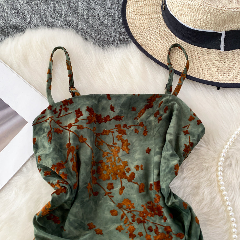 Chinese Ethnic Jacquard Slim Camisole– irococo
